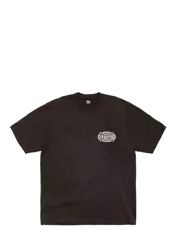 StÜssy Champion Oval Pigment Dyed T-shirt - Black