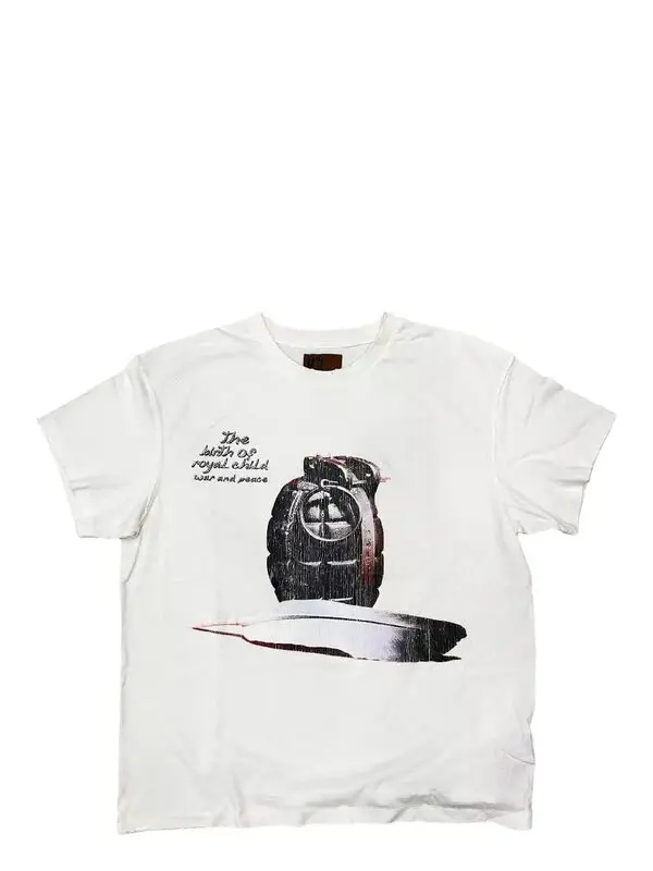 BIRTH OF ROYAL CHILD Printed T-shirt - White
