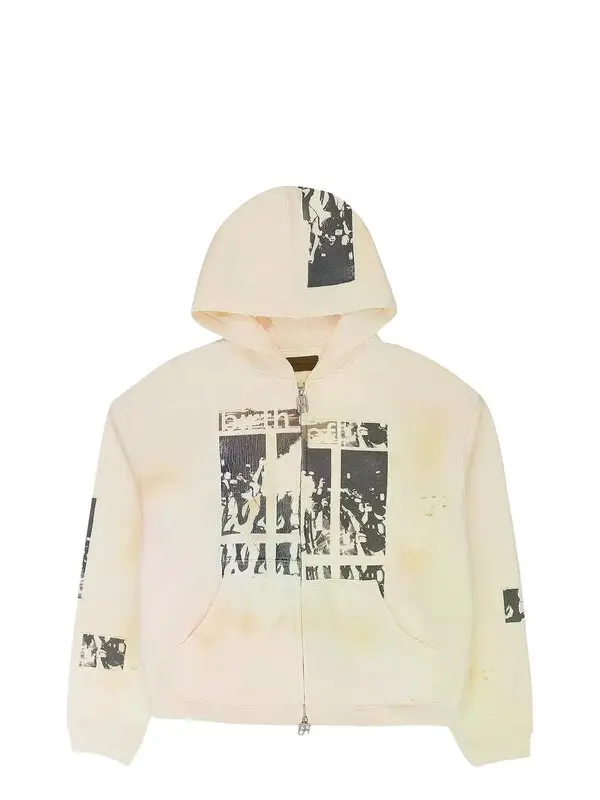 BIRTH OF ROYAL CHILD Zip-up Hoodie - Neutrals
