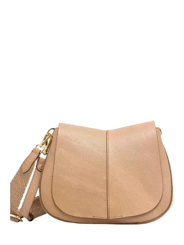 GIANNI CHIARINI Textured Leather Shoulder Bag - Brown