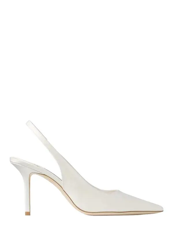 JIMMY CHOO Love Pointed-toe Slingback Pumps - White