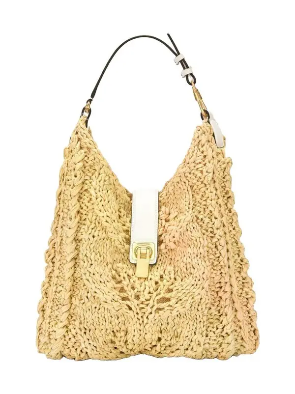 Ermanno Scervino Raffia Shoulder Bag - Yellow