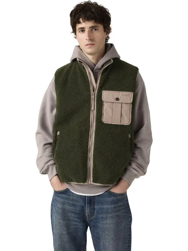LEVI'S Joonie Sherpa Vest - Deep Depths