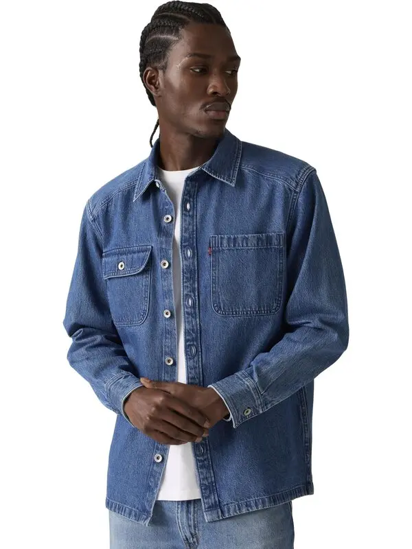 LEVI'S Truckee Long-sleeve Overshirt - Wilder Mid Wash