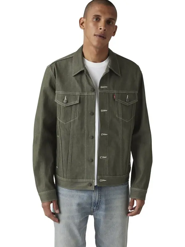 LEVI'S Trucker Jacket - Green Rigid Trucker