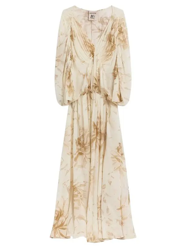 SEMICOUTURE Veronica Long Dress - Beige