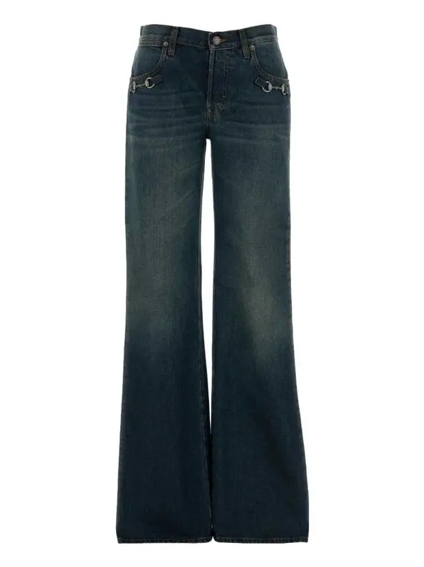 Gucci Bootcut Denim Jeans - Blue
