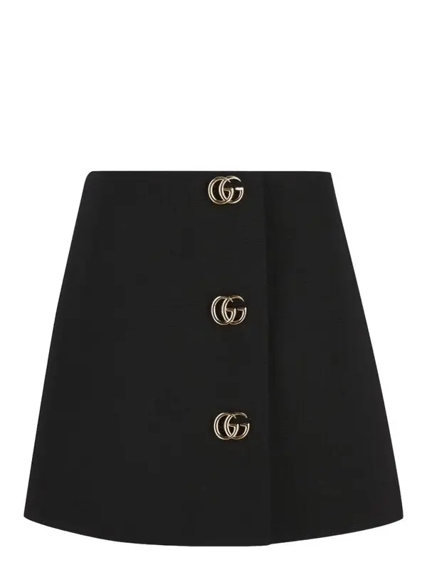 Gucci Wool Mini Skirt - Black