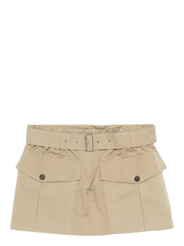 IRO PARIS Inoa Cotton Blend Skirt - Beige