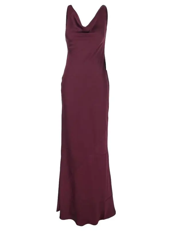 Norma Kamali Drop Shoulder Long Dress - Purple