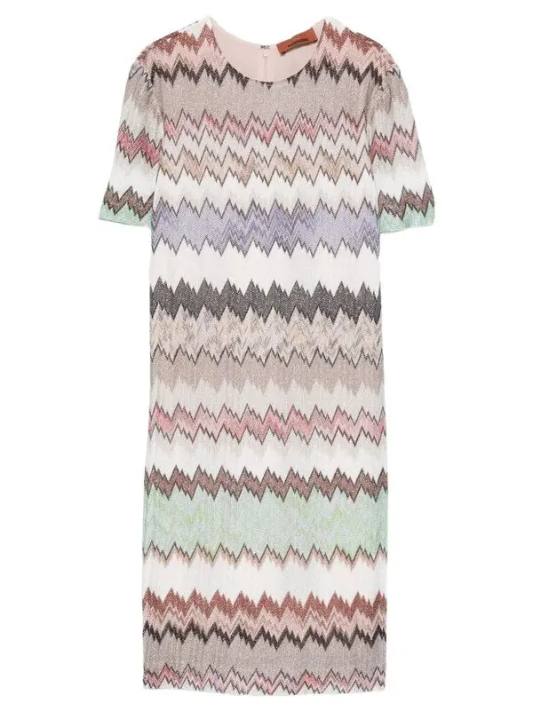 Missoni Zig Zag Short Dress - White