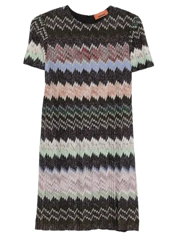 Missoni Zig Zag Short Dress - Black