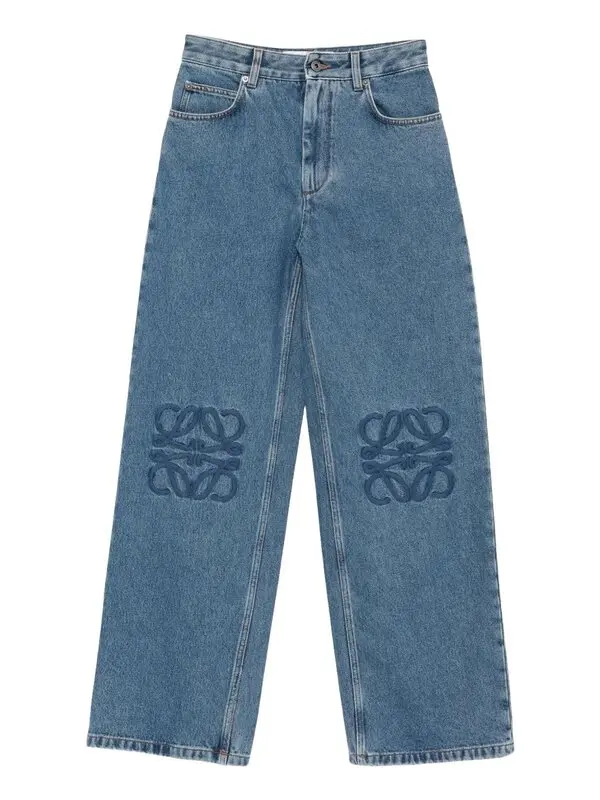 Loewe Anagram Baggy Jeans - Sky Blue