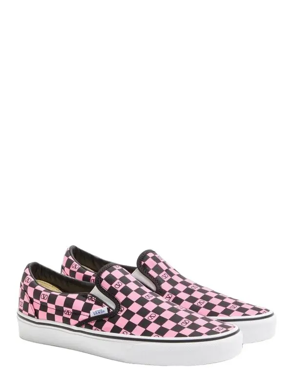 VALENTINO GARAVANI X VANS Canvas Slip-on Sneakers - Pink