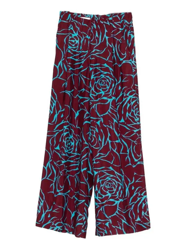 Dries Van Noten Pila Wide-leg Trousers - Red