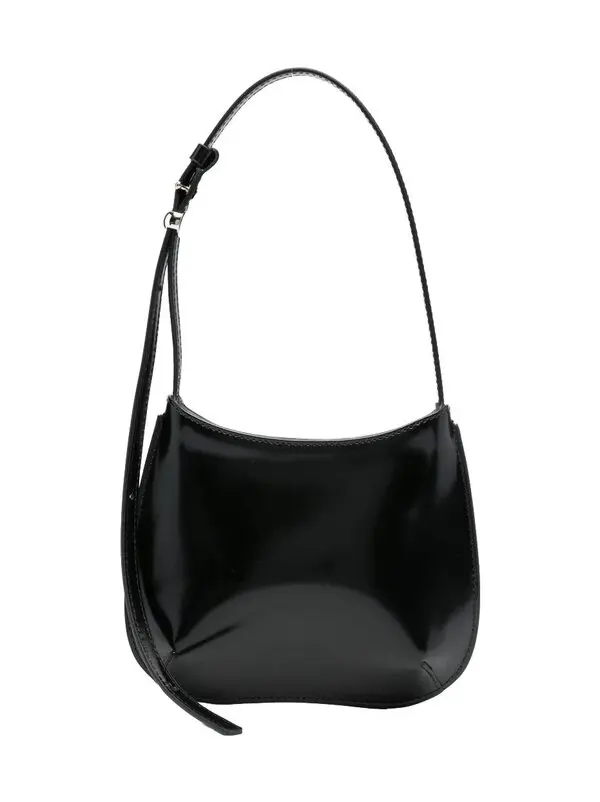 Jacquemus Le Petit Bisou Leather Shoulder Bag - Black