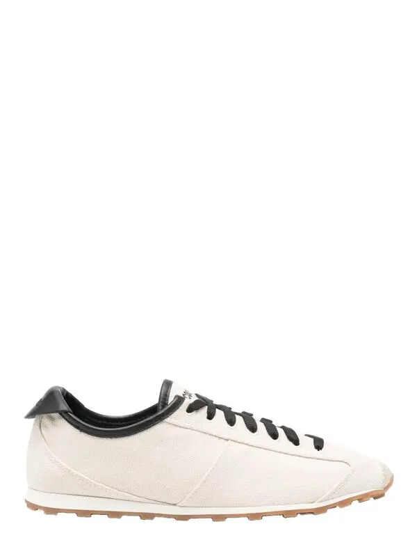 Jacquemus Les Tennis Leather Sneakers - Beige