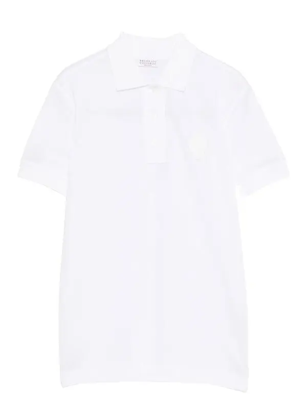 Brunello Cucinelli Cotton Polo Shirt - White