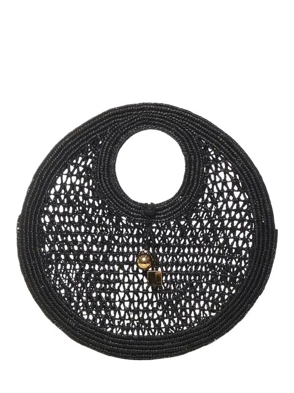 Jacquemus Le Petit Rond Spiaggia Handbag - Black
