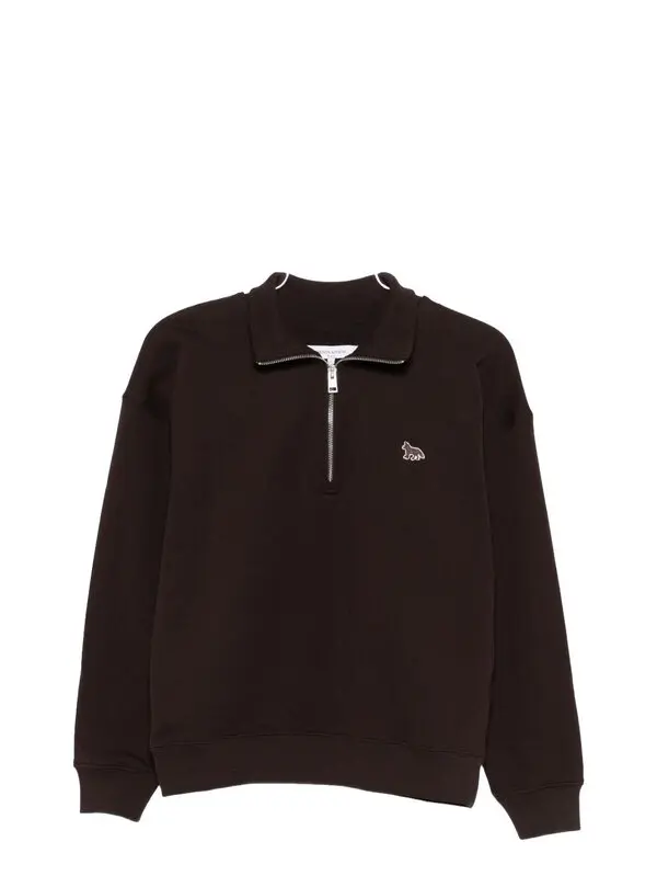 Maison Kitsuné Baby Fox Cotton Sweatshirt - Brown