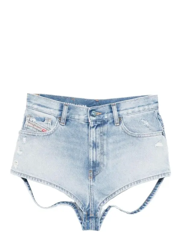 DIESEL Denim Cotton Shorts - Sky Blue