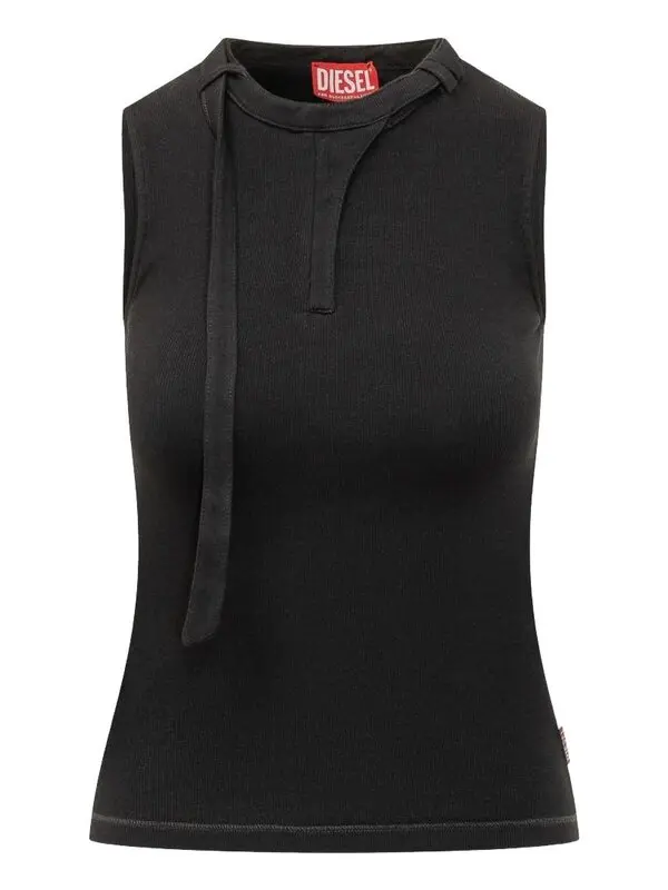DIESEL® Cotton Tank Top - Black