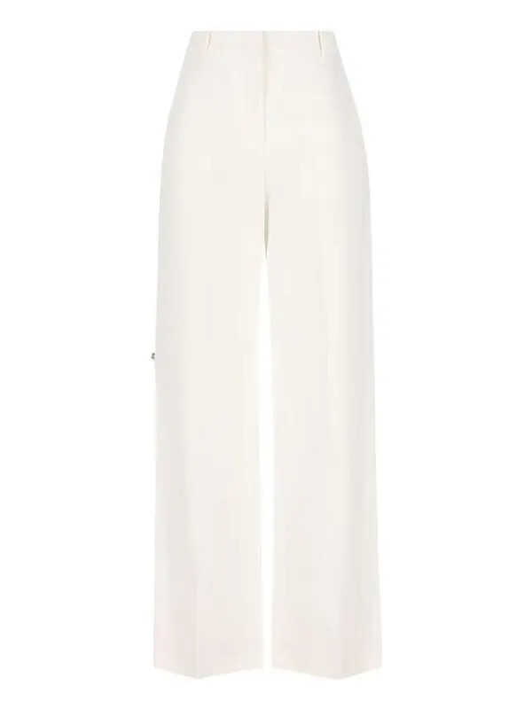 Fendi Cotton Trousers - White