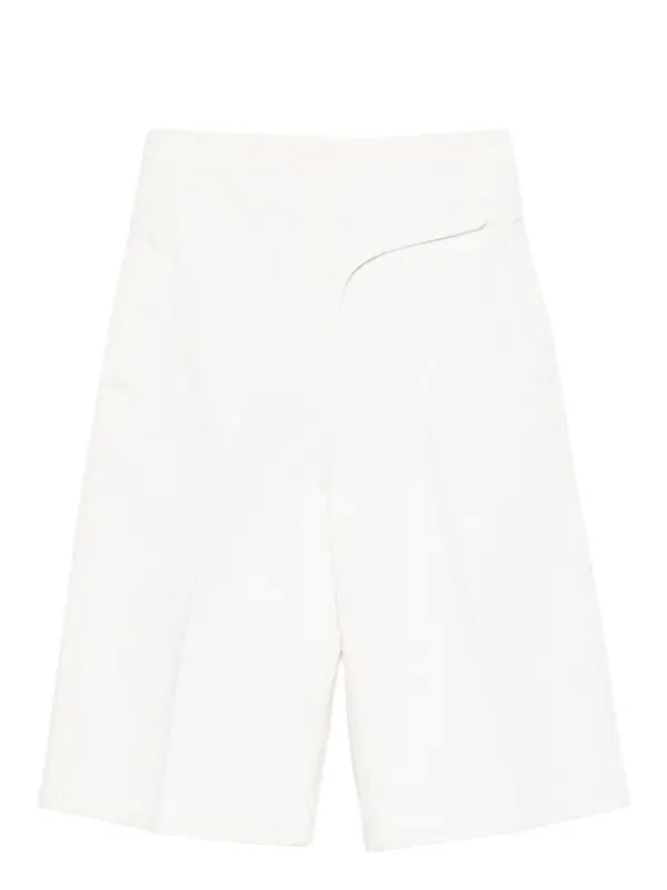 Ami Cotton Bermuda Shorts - White