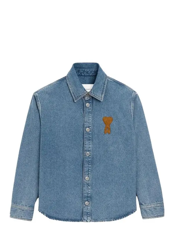 Ami De Coeur Denim Shirt - Sky Blue
