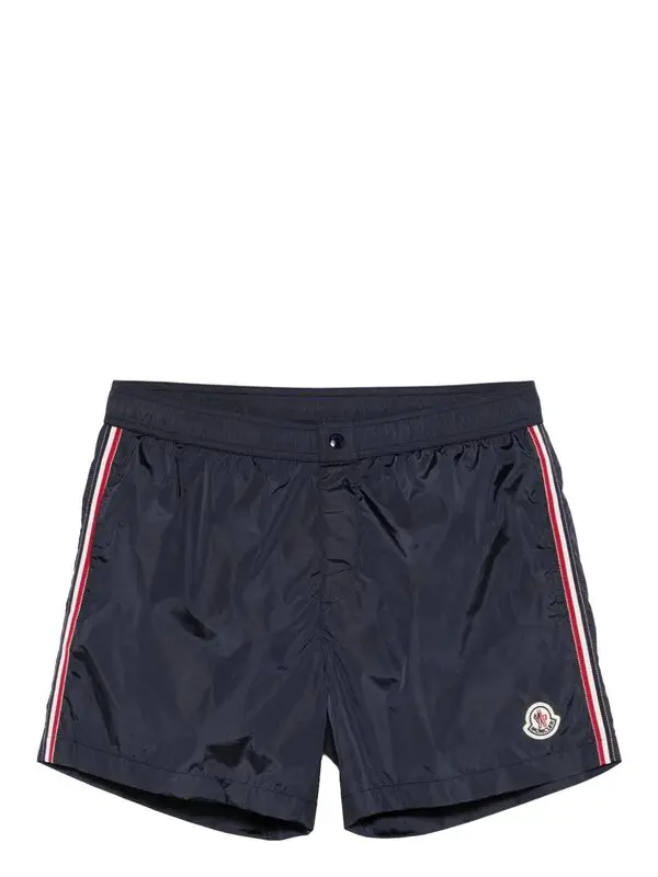 Moncler Logo Swim Shorts - Blue