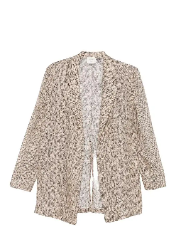 ALYSI Single-breasted Blazer Jacket - Beige