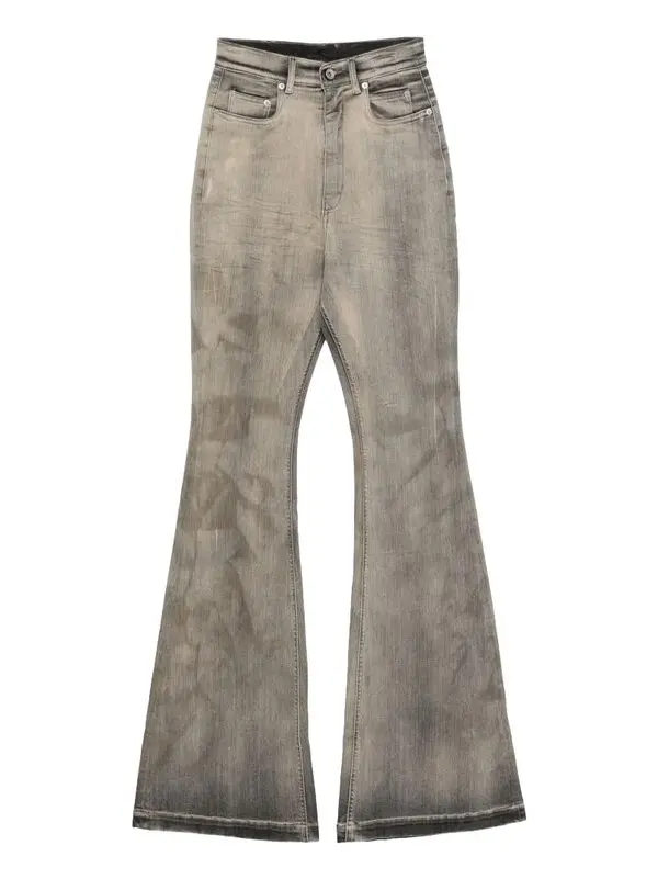Rick Owens Bootcut Denim Jeans - Grey