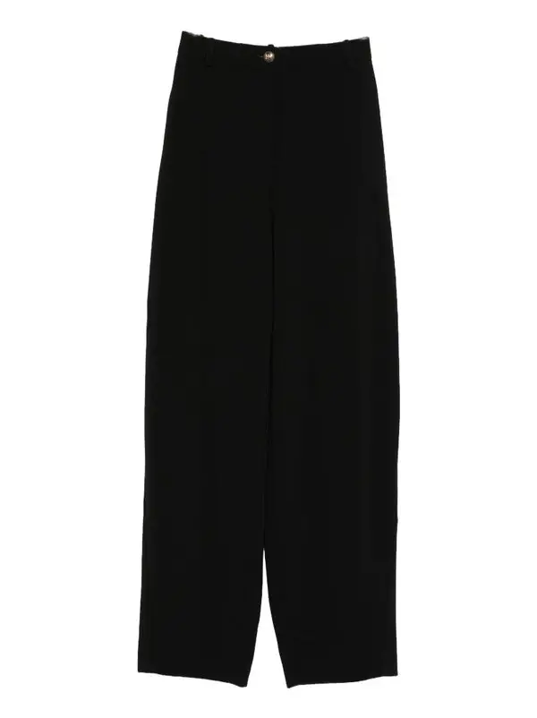 Elisabetta Franchi Wide-leg High-waisted Trousers - Black