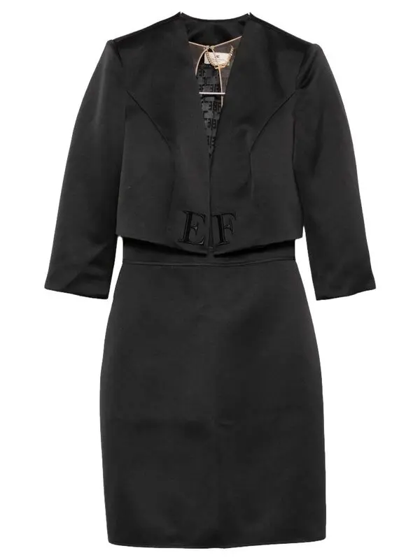 Elisabetta Franchi Midi Dress - Black