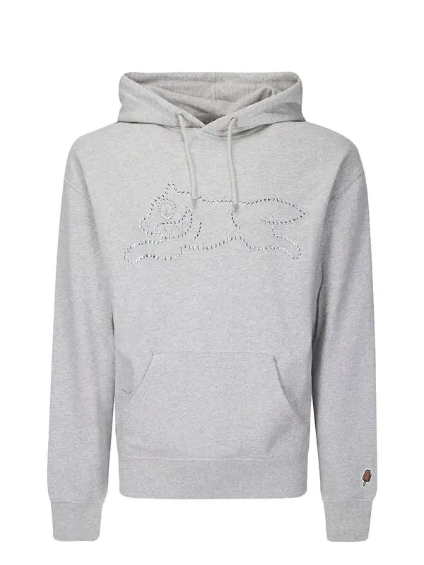 ICECREAM Logo Cotton Hoodie - Grey