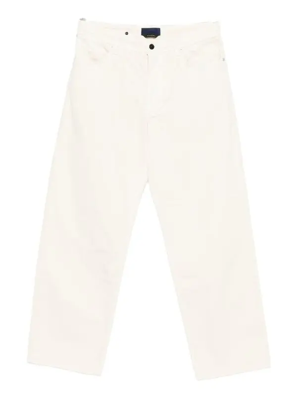Stone Island Denim Cotton Jeans - White