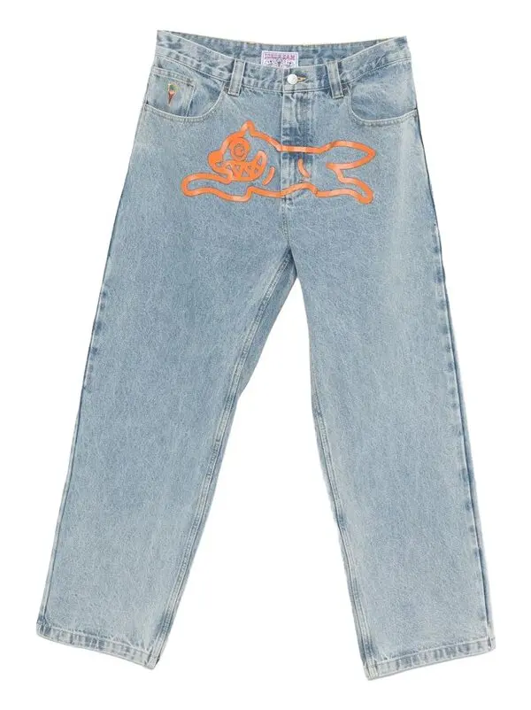 ICECREAM Running Dog Denim Jeans - Sky Blue