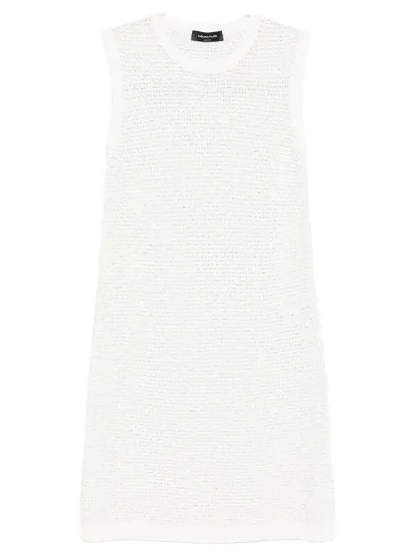 Fabiana Filippi Cotton Mini Dress - White