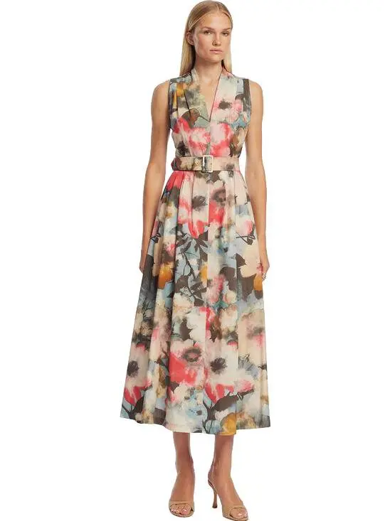 Lela Rose Printed Cotton Margot Dress - Floral