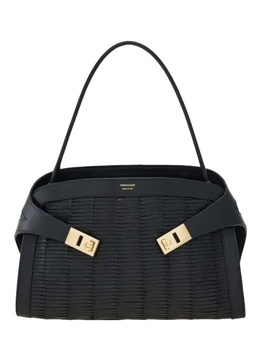 FERRAGAMO Hug Handbag - Black