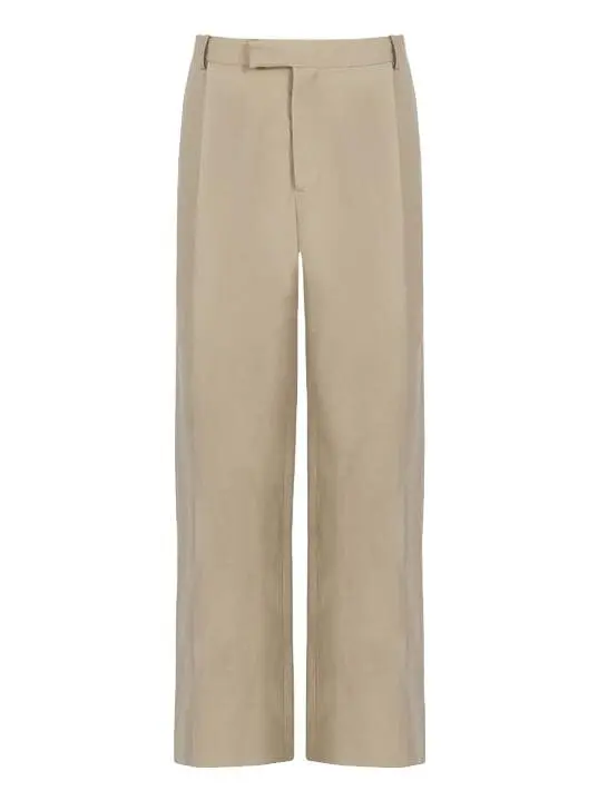 FERRAGAMO Relaxed Tailored Trousers - Red