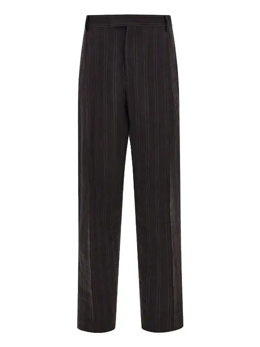 FERRAGAMO Relaxed Tailored Trousers - Red