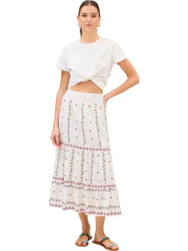 Allison Billie Skirt - White
