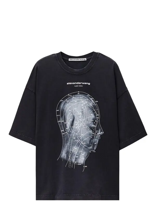 Alexander Wang Eastern Medicine Graphic Tee - Black