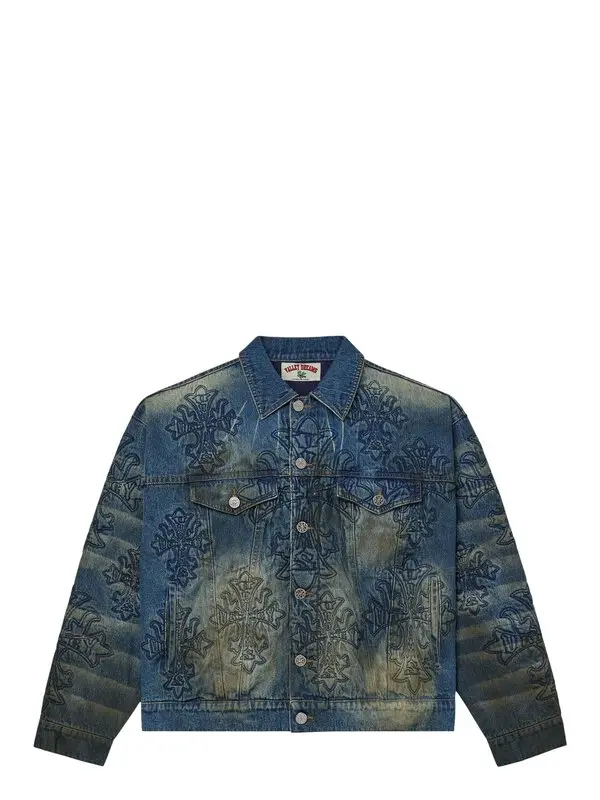 VALE FOREVER Religion Denim Jacket - Blue