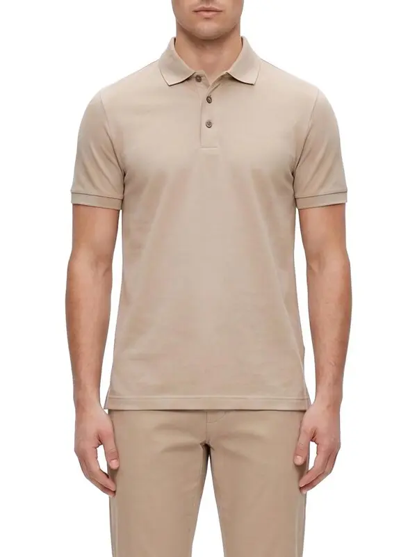 BOSS Cotton Polo Shirt - Beige