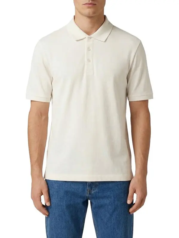 BOSS Cotton Polo Shirt - White