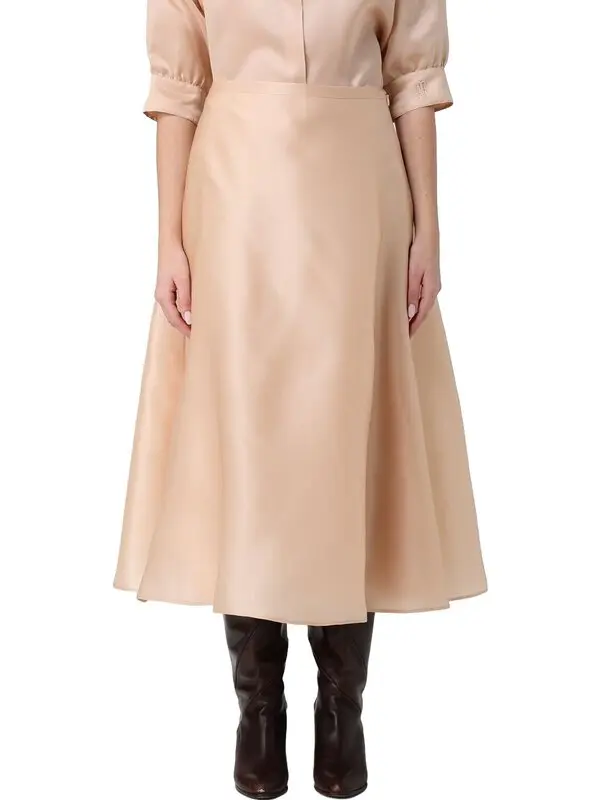 Alberta Ferretti Midi Skirt - Beige