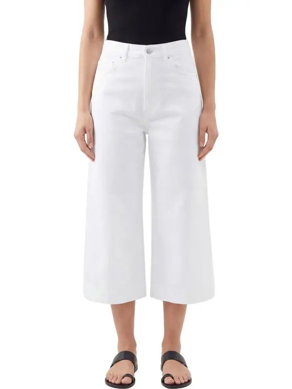 DONDUP Wide Leg Pants - White