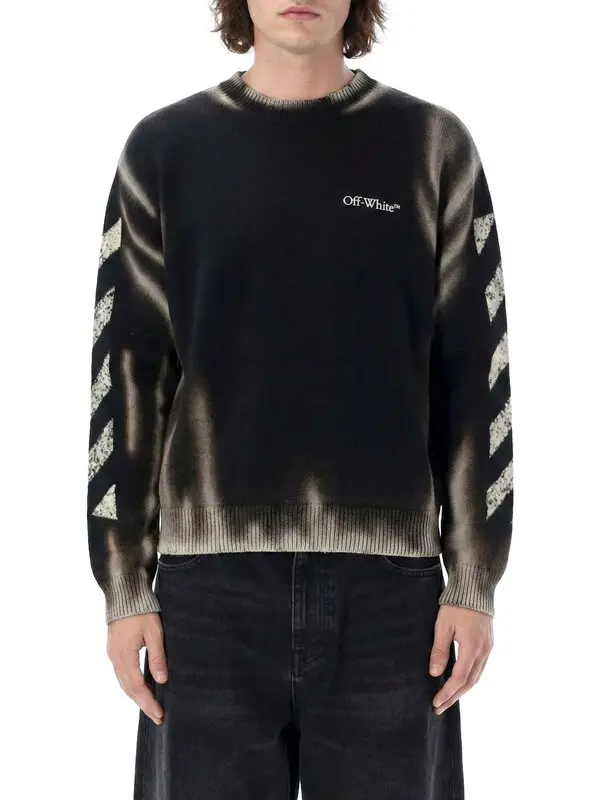 Off-White Pullover Sweater - Black